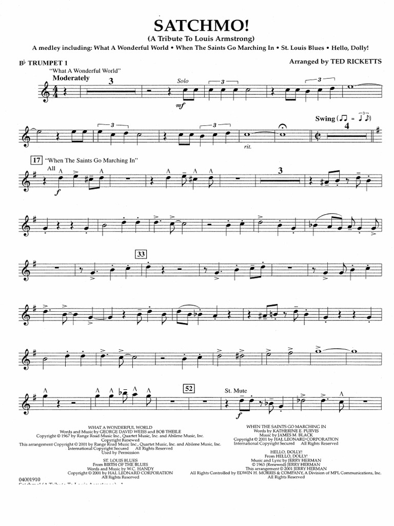 Ted Rickets - Satchmo | PDF