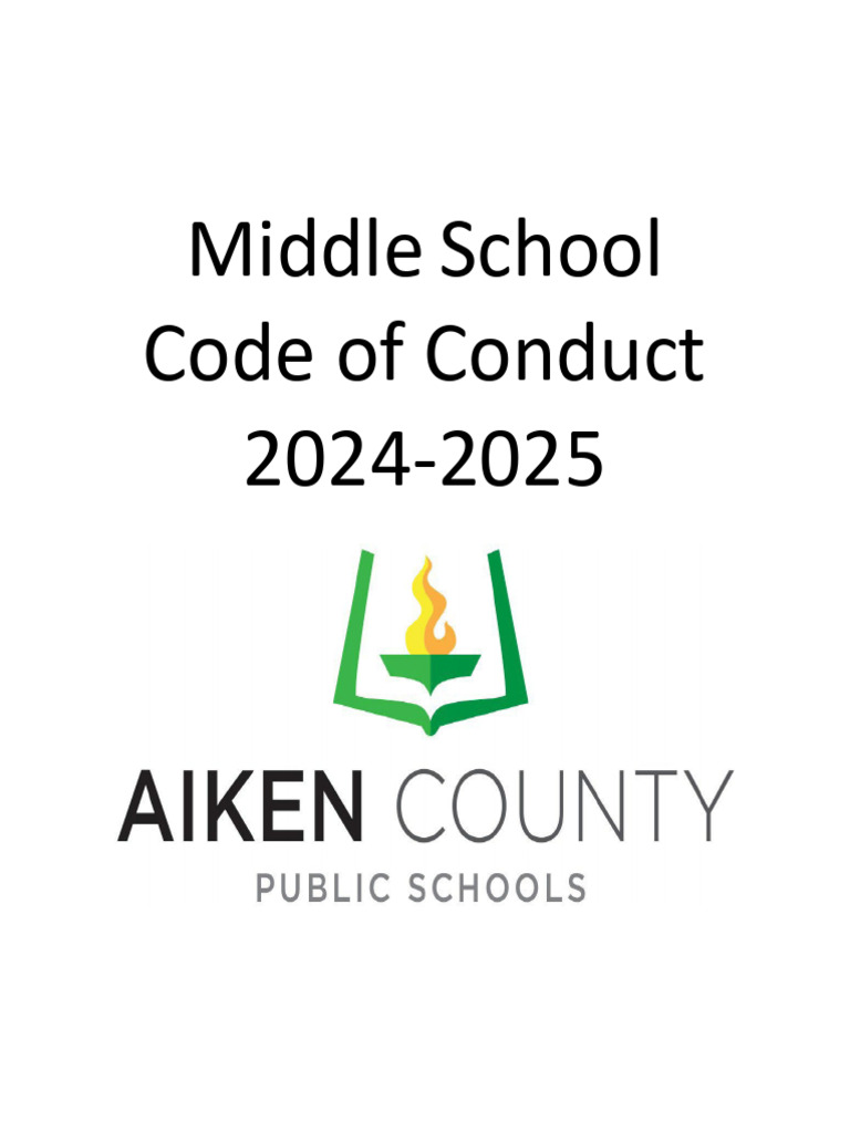 Middle School Code of Conduct 2024-2025 | PDF