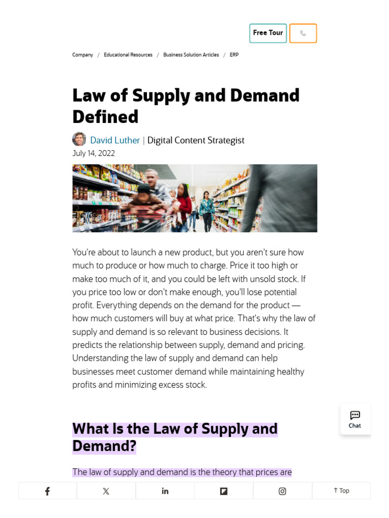 Understanding Supply and Demand Law | PDF | Supply (Economics) | Business