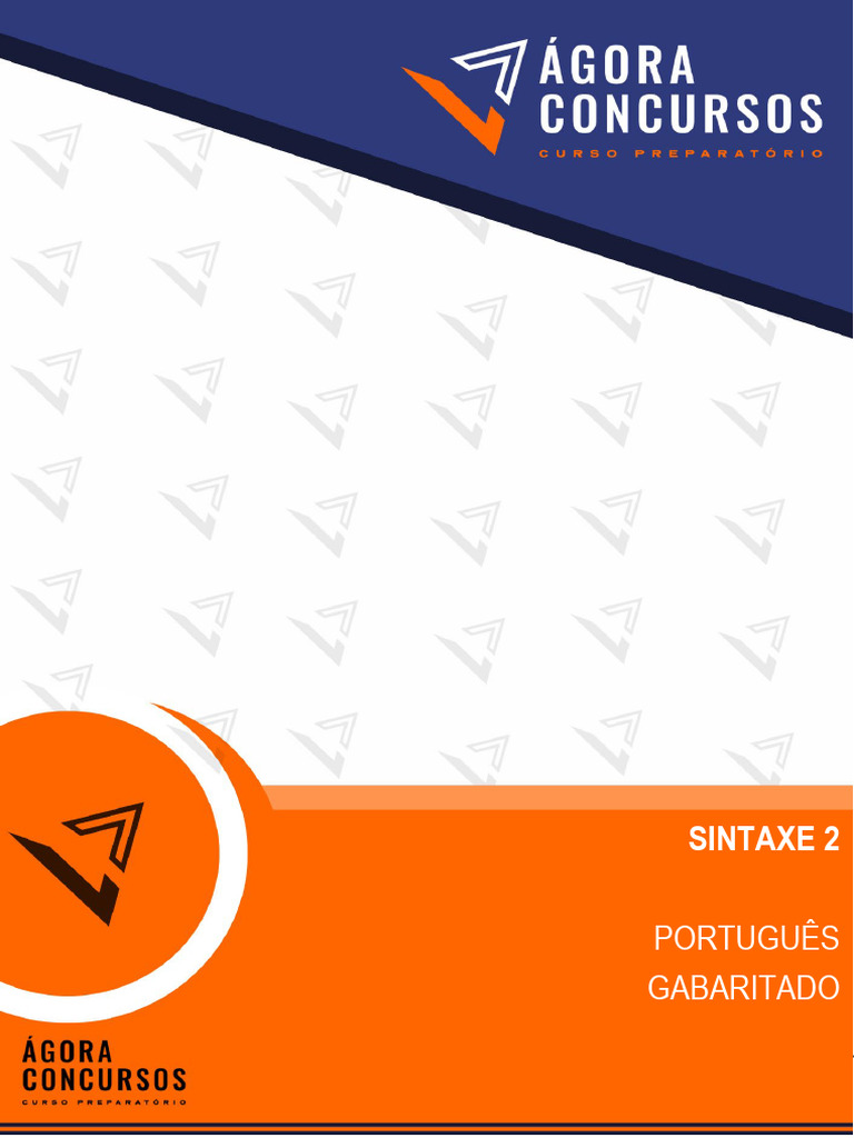 Sintaxe 2: Português Gabaritado | PDF