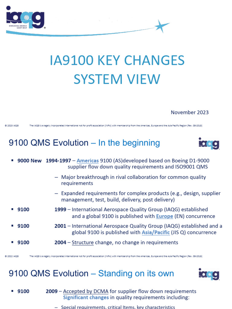 IA9100-Key-Changes-System-View | PDF