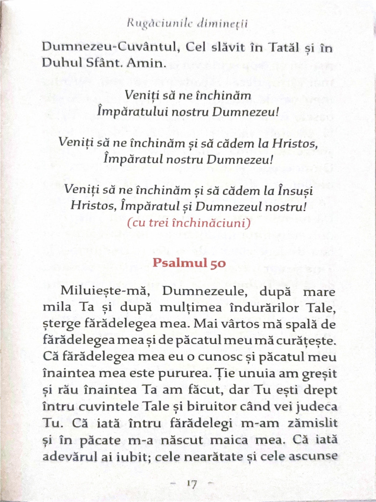 Psalmul 50 | PDF