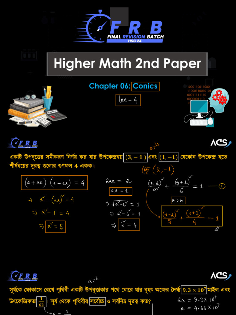 Conics Lec 4 (FRB 24) | PDF