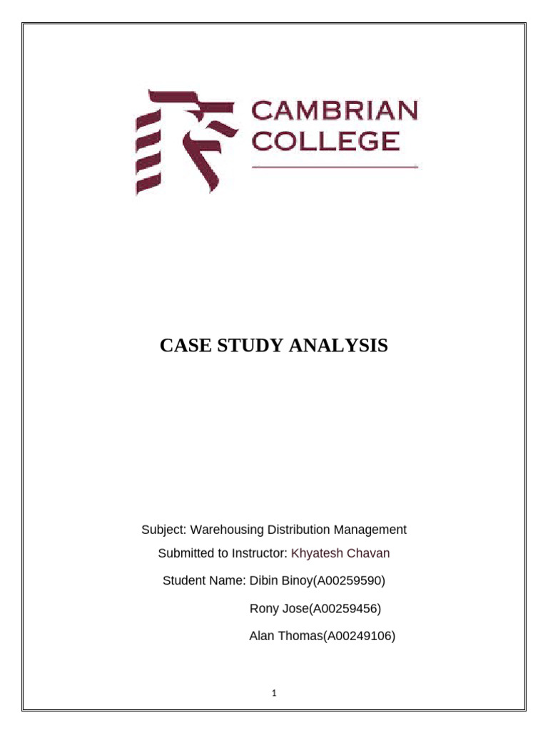 Case Study Cameron 1-1 | PDF