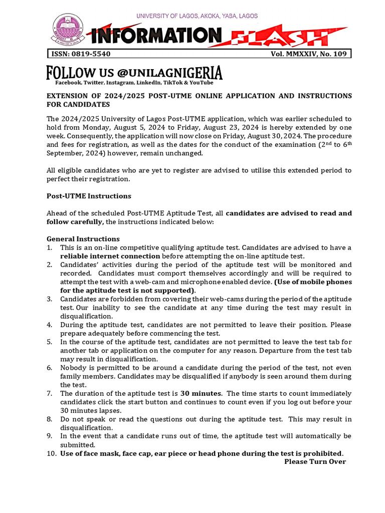 Information Flash Vol. MMXXIV, No. 109, 23-8-2024 | PDF