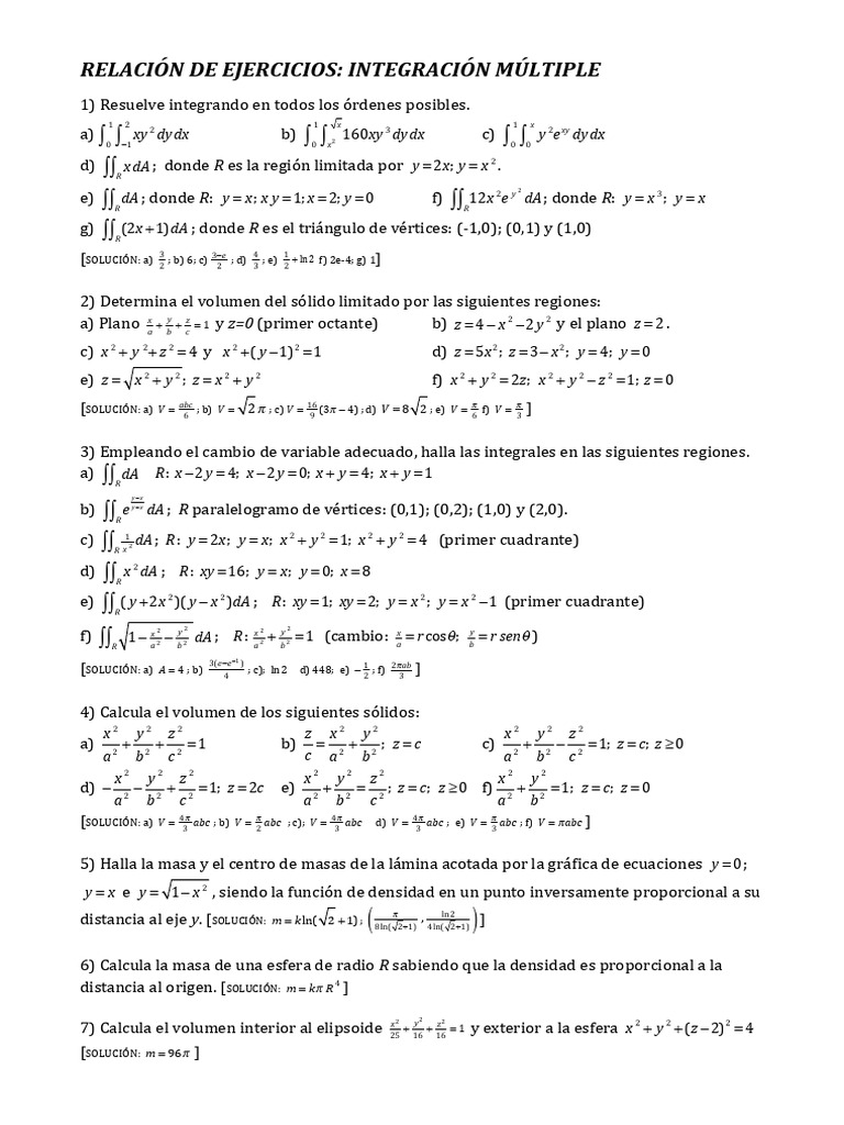 Relación de Ejercicios 3 | PDF