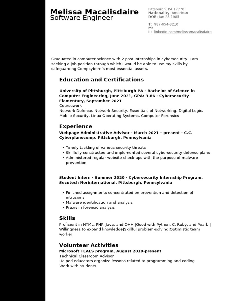 Computer Science Example Free Download (1) | PDF