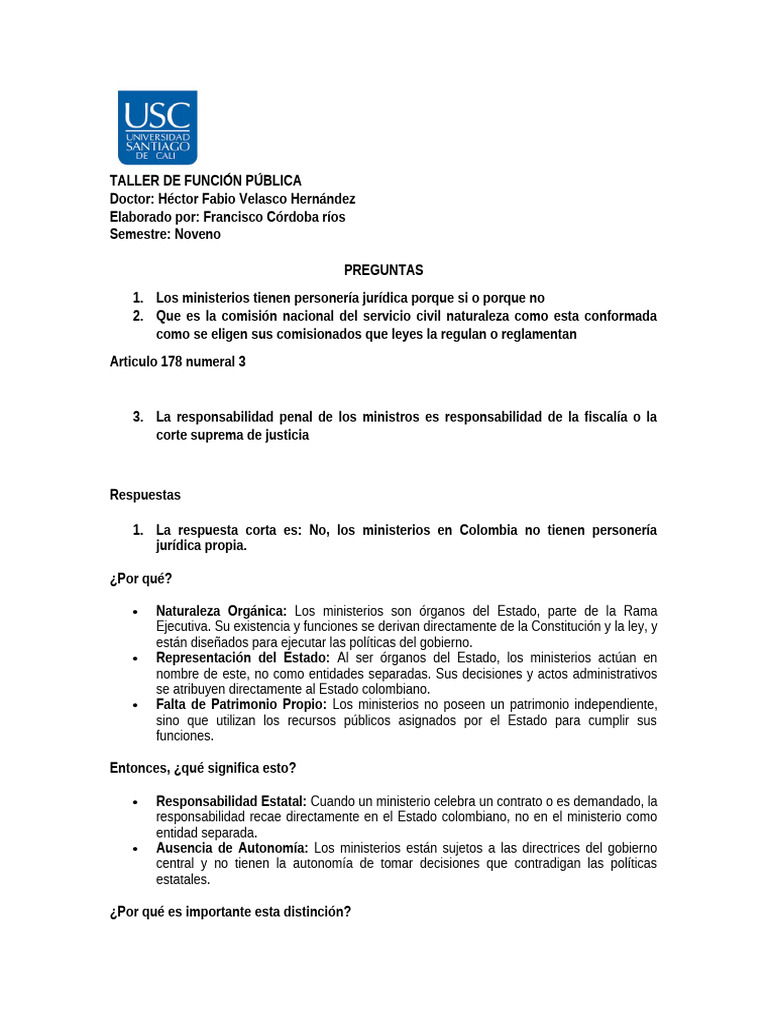 Ministerios y Personería Jurídica en Colombia | PDF | Ministerio ...