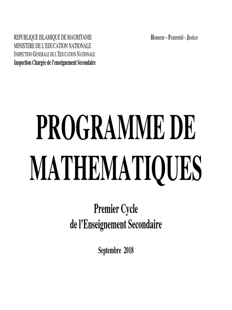 PGM Math College 10092018 | PDF