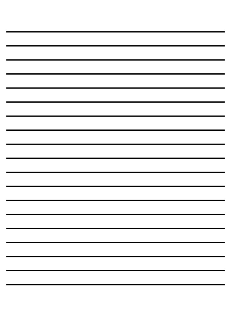 Low-Vision Writing Paper-Half Inch | PDF