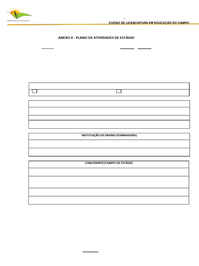 3 - Plano de Est-Gio - Doc 1 | PDF