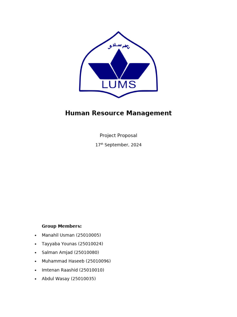 HRM Proposal Mitchell's-1 | PDF