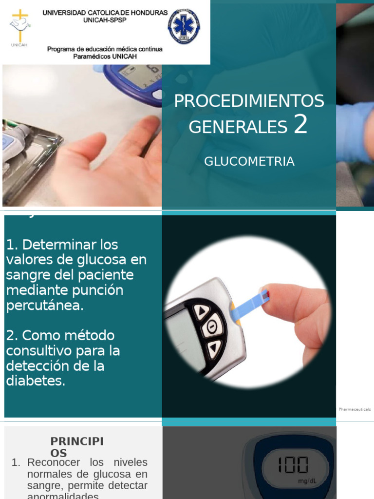 Procedimientos Generales 2 (Glucometria) | PDF