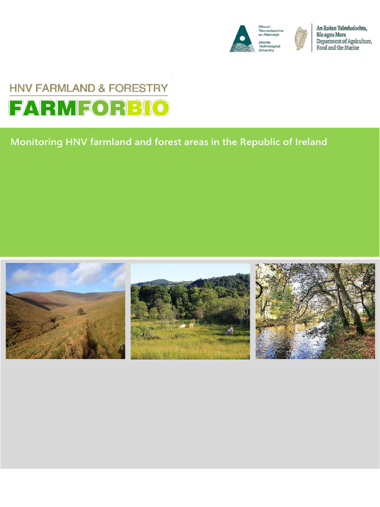 Monitoring HNV Farmland and Forest Areas in The Republic of Ireland | PDF