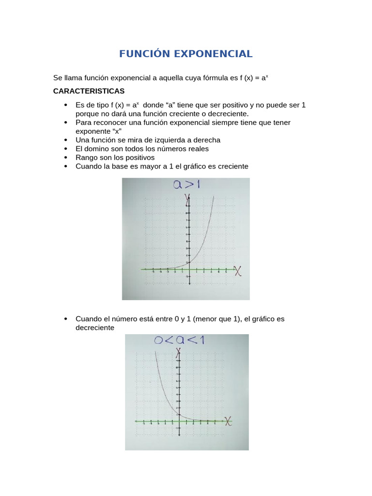 Función Exponencial | PDF