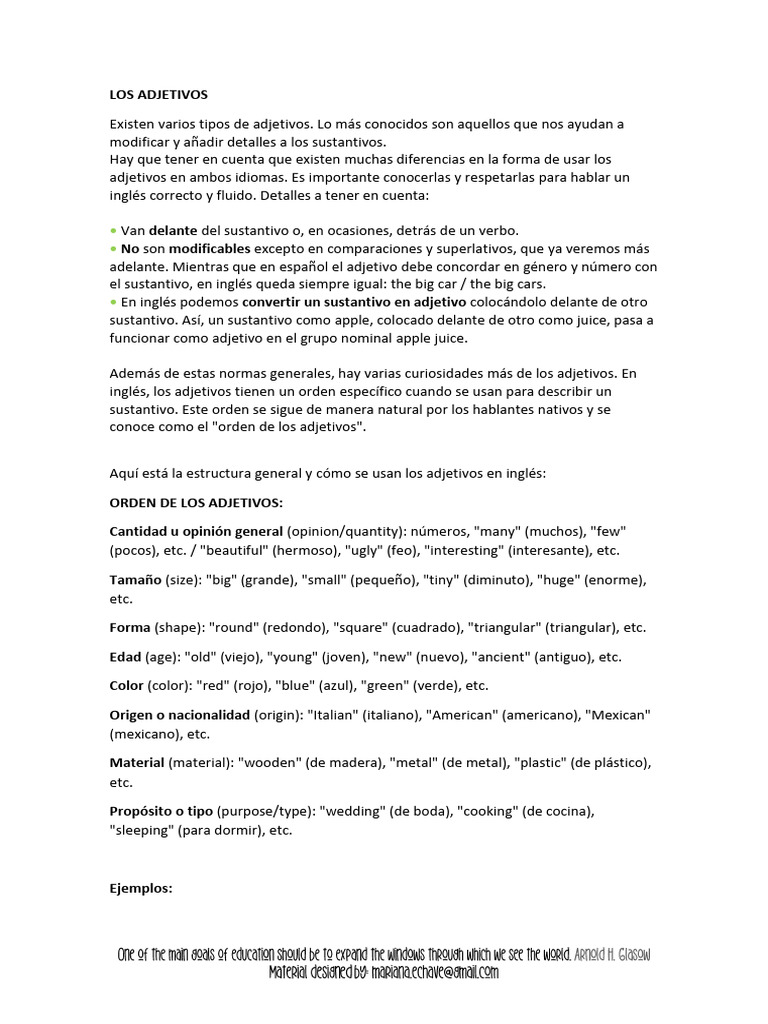 Adjectives | PDF