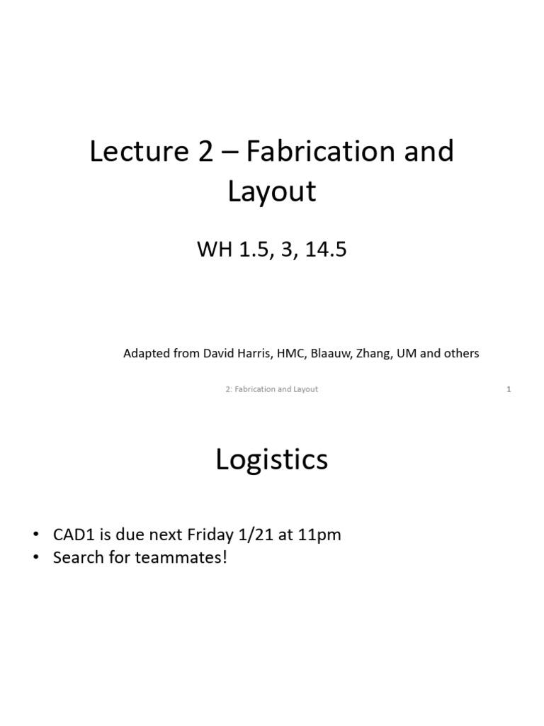 Lec02 Fab | PDF