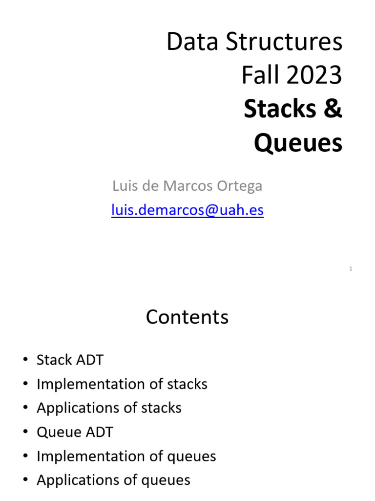 2 Stacks Queues | PDF