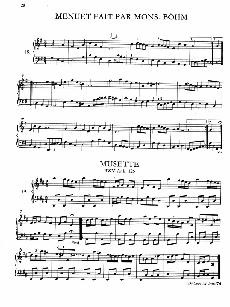 Bach - Album Anna Magdalena Bach (Urtext) (Arrastrado) | PDF