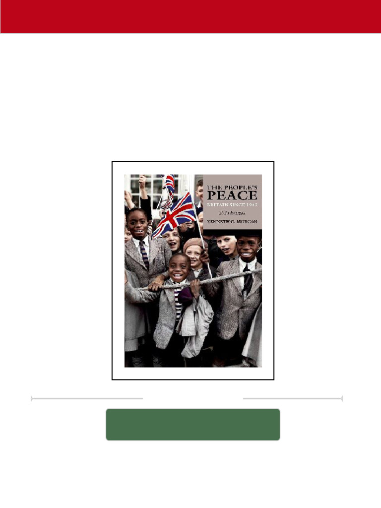 The People's Peace: Britain Since 1945 Kenneth O. Morgan Download PDF ...