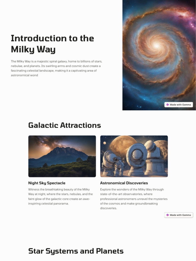 Introduction To The Milky Way | PDF