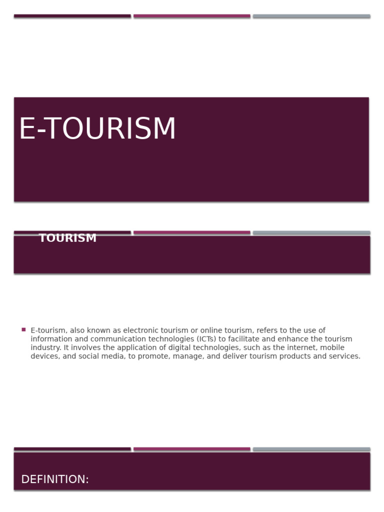 E Tourism | PDF