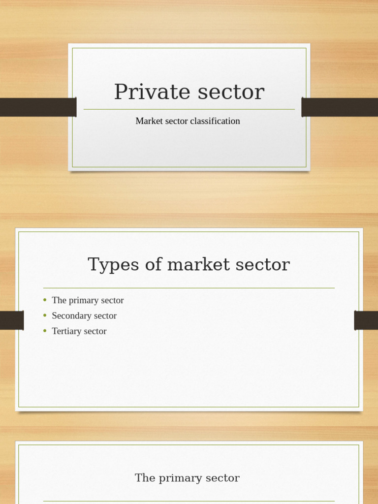 Market Sector | PDF
