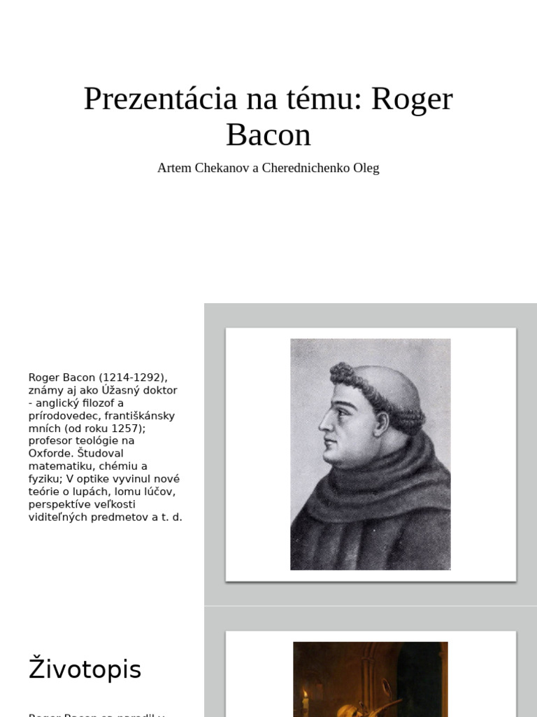 Roger Bacon | PDF