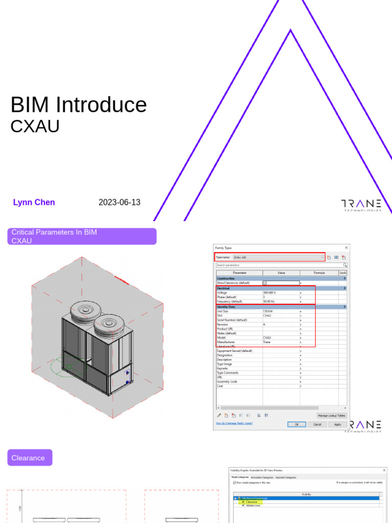 BIM - Introduce - Chiller Modular - CXAU - 20230613 | PDF
