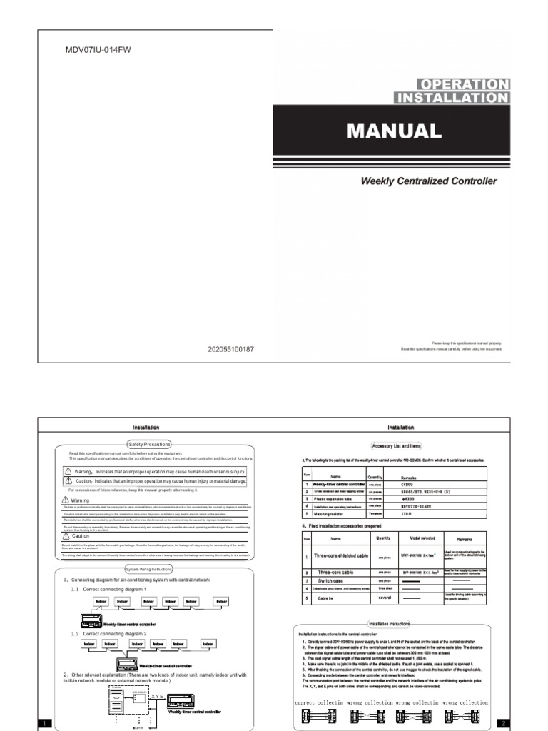 ccm09 Operation Installation Manual | PDF