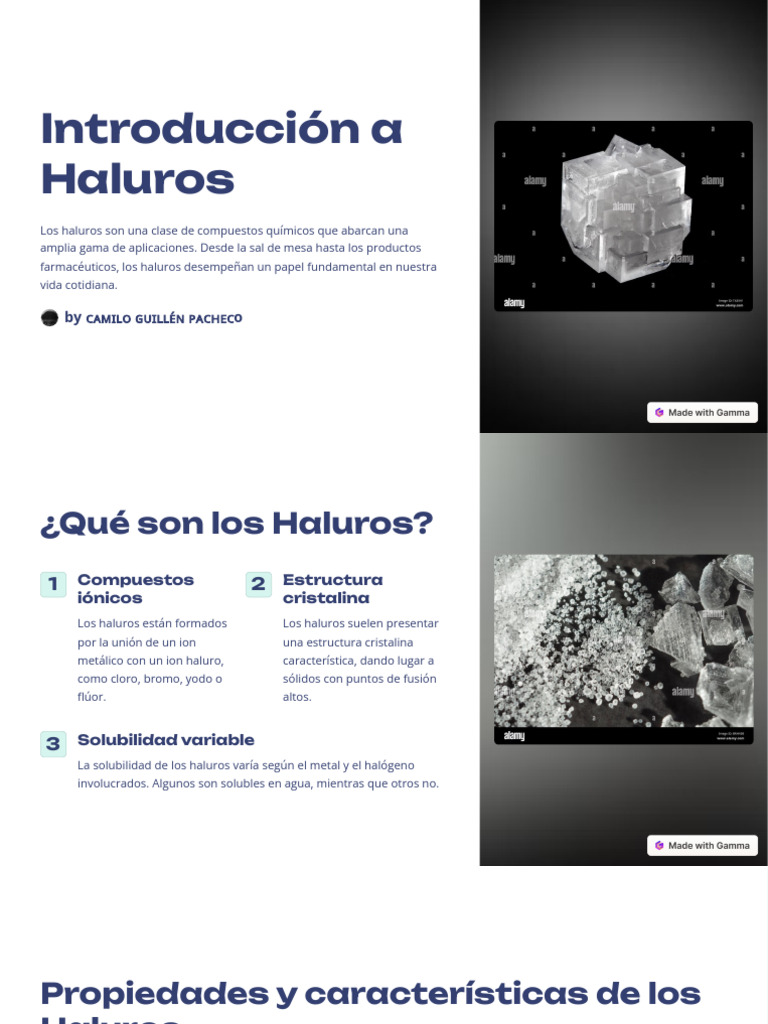Introduccion A Haluros | PDF