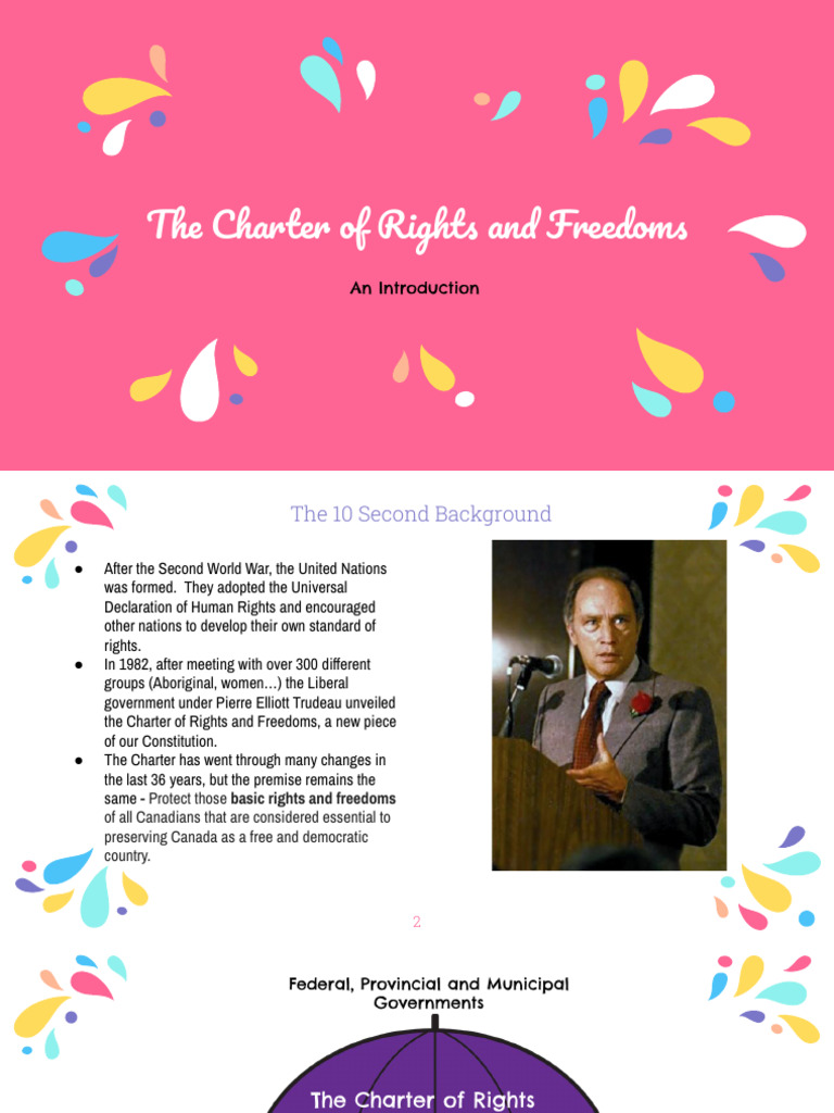 The Charter of Rights and Freedoms: An Introduction | PDF