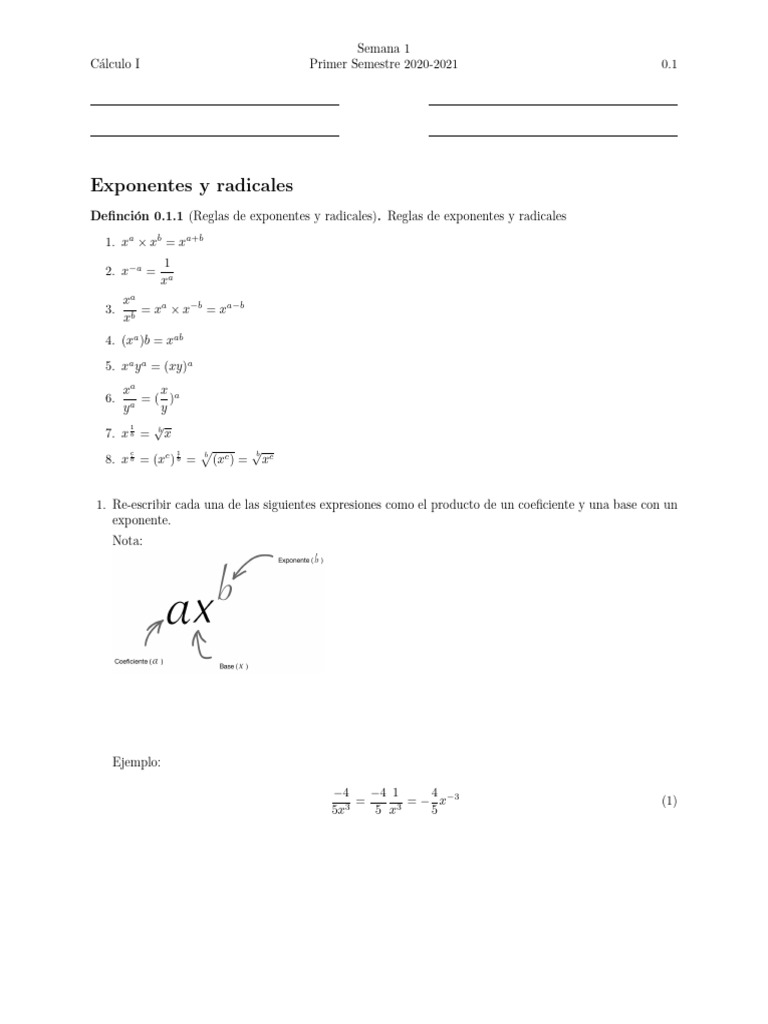 Taller 1 Precalculo | PDF