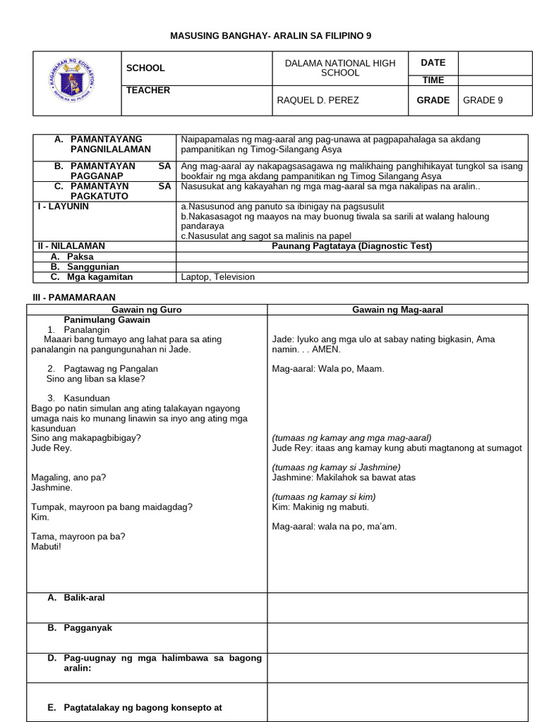 Fil 9 DLP M1 D2. | PDF