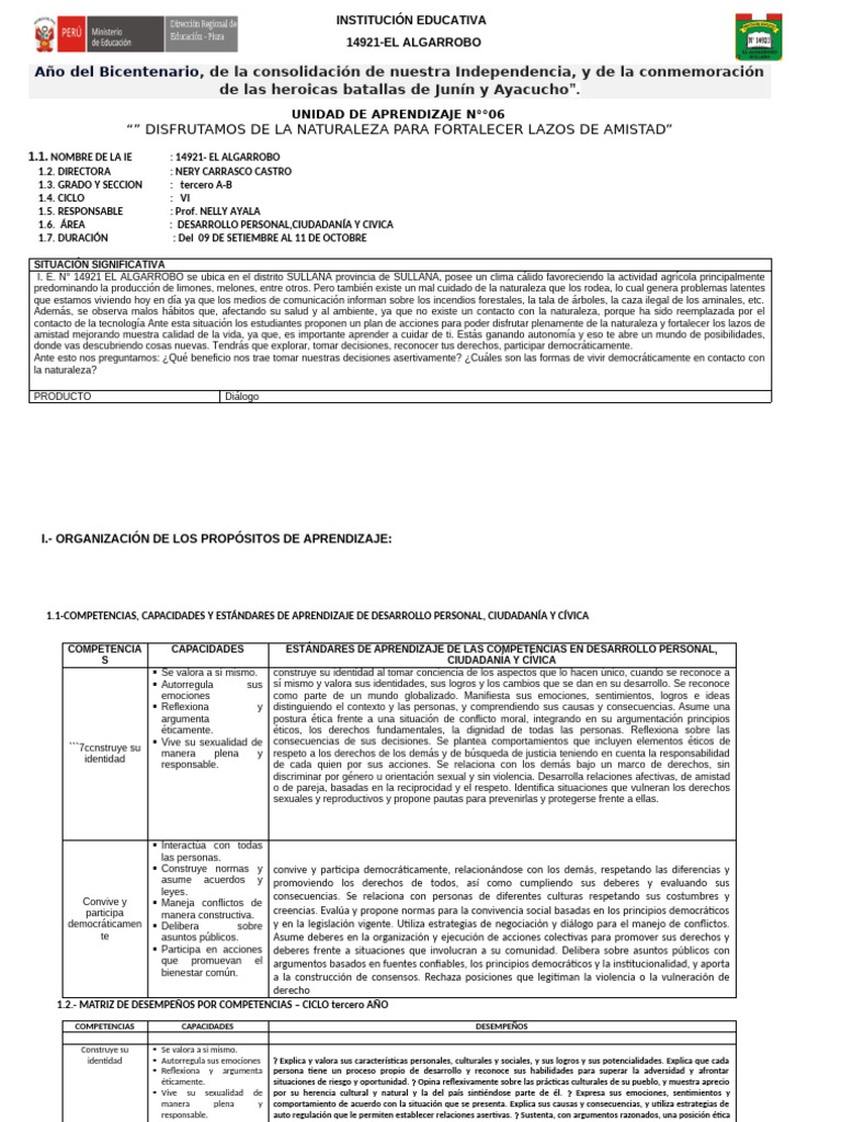 Iiunidad 3ro DPCC | PDF