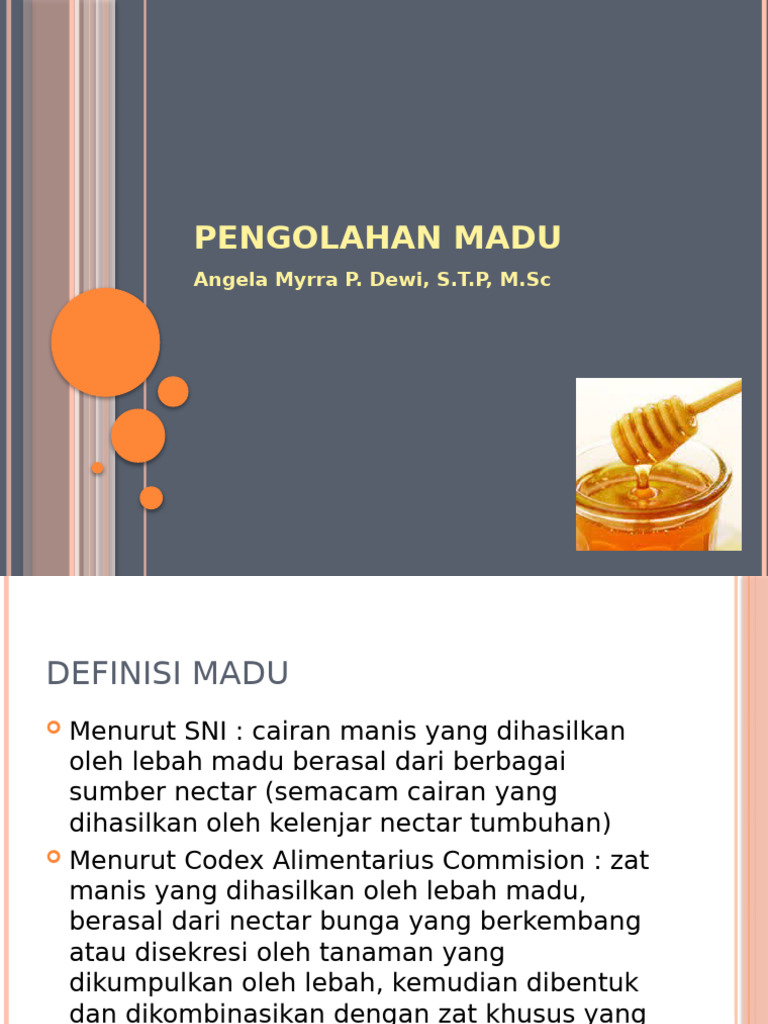 Pengolahan Madu | PDF