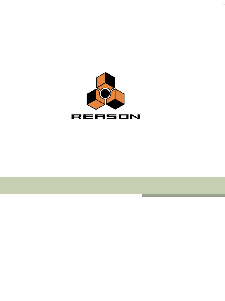 Propellerhead - Reason 2.0 - Refill Packer Manual | PDF