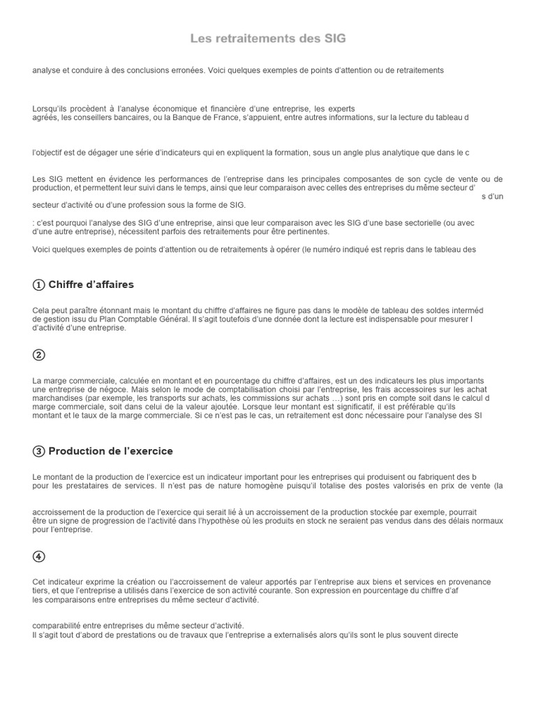 Les SIG Et Leur Retraitement | PDF