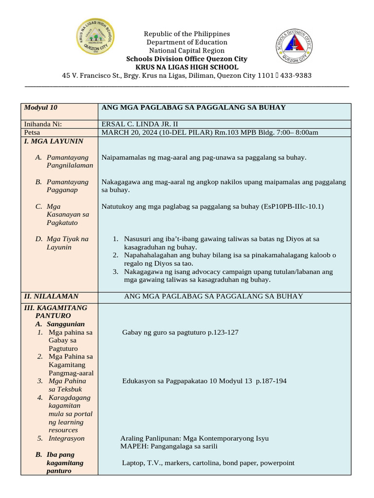 Cot - 3RD QTR - Ersal318 | PDF