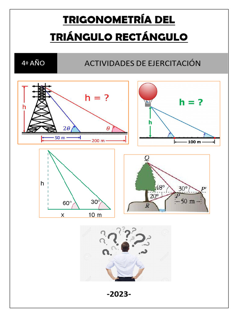 Trigonometría en Triángulos Rectángulos | PDF | Trigonometría ...