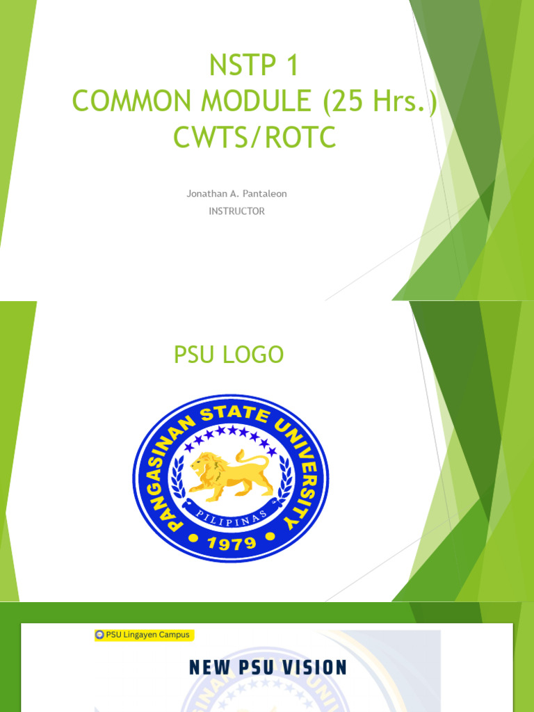 NSTP 1 SYLLABUS and COURSE ORIENTATION | PDF