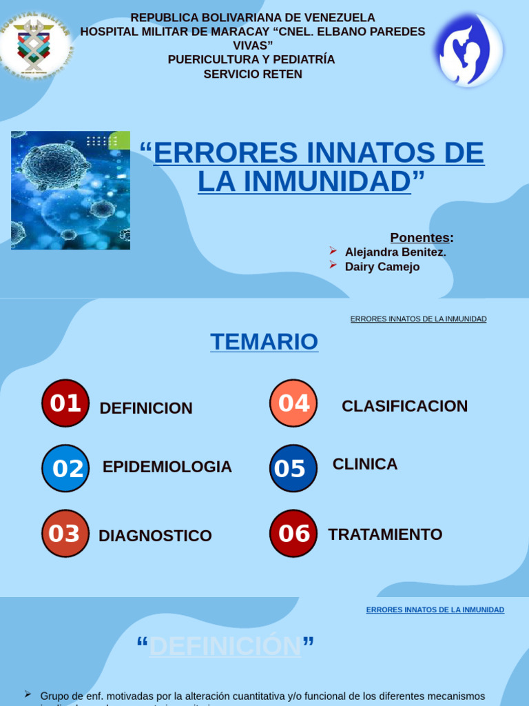 ERRORES INNATOS DE LA INMUNIDAD_030325 | PDF