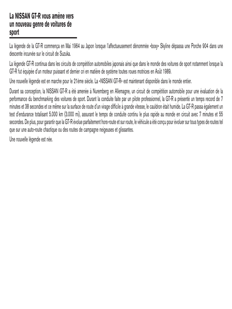 2009f Nissan Gtr Pdf