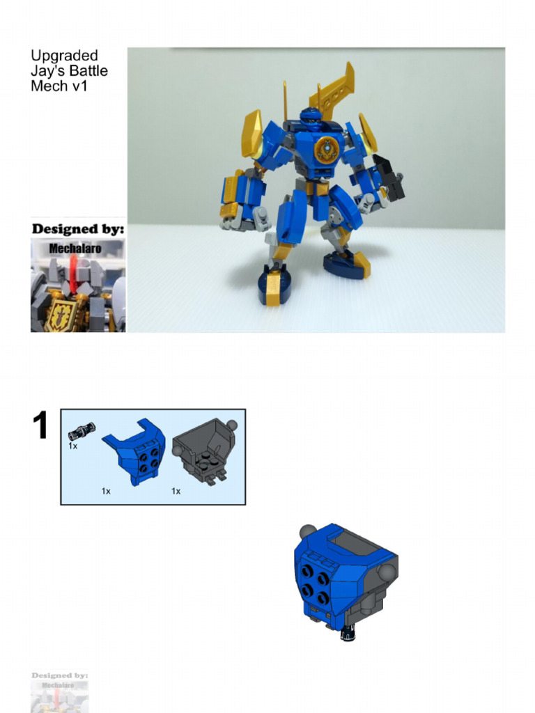LEGO Upgraded Jays Battle Mech v1 Instructions | PDF