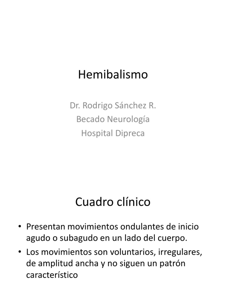 Hemibalismo | PDF