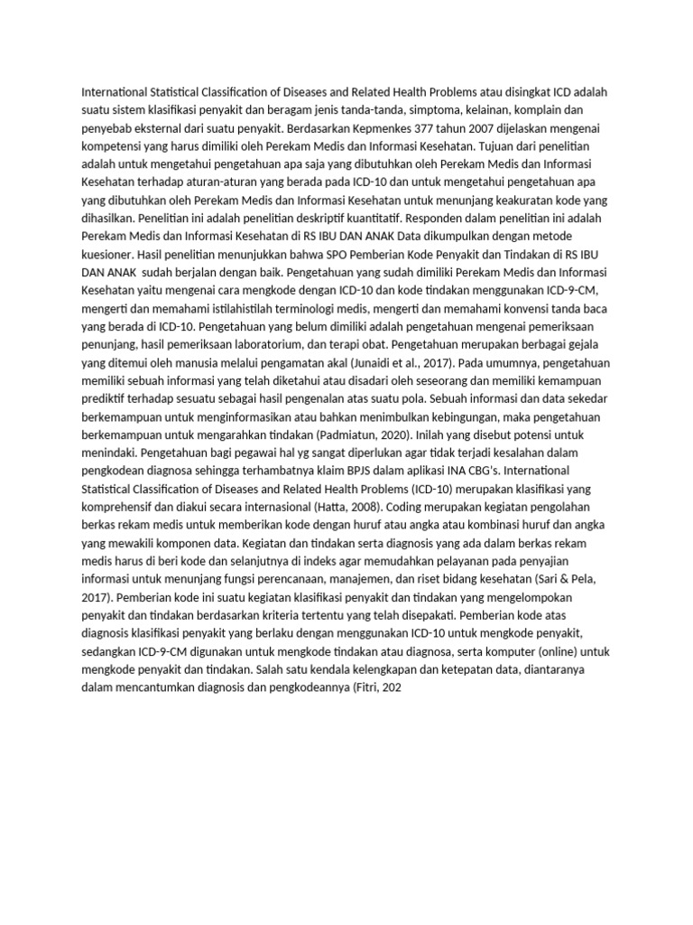 International Statistical Classification of Diseases and Related Health ...