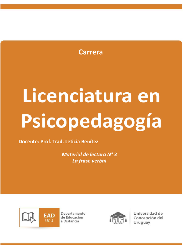 Material de Lectura 3 La frase verbal.docx | PDF