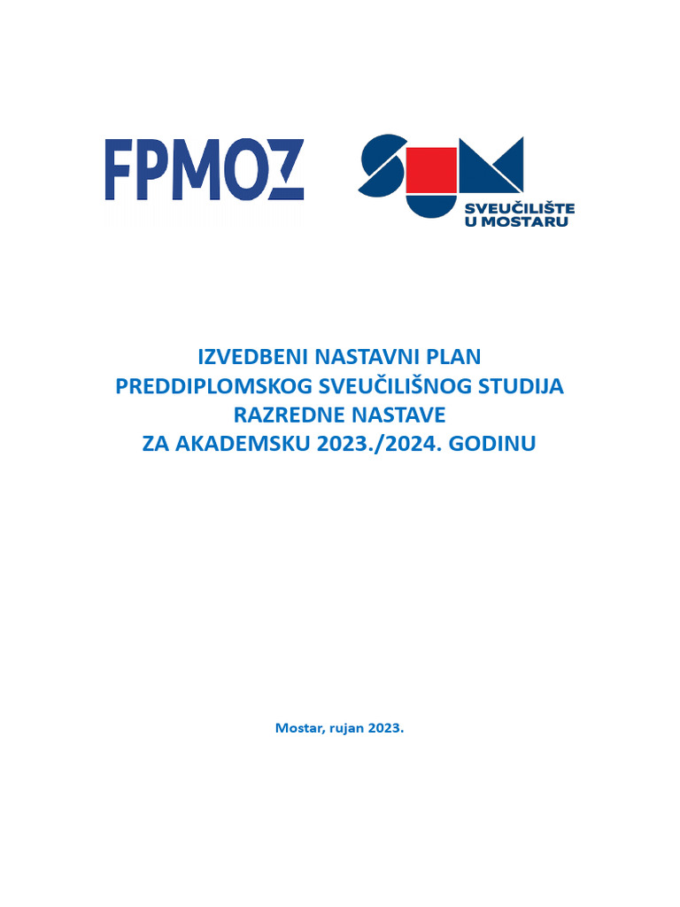1_PDS_Razredna-nastava_Izvedbeni-plan_2023 | PDF