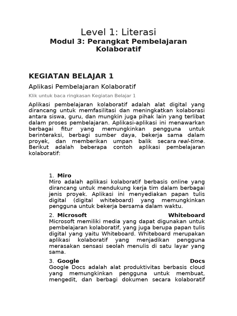 Level 1 Modul 3 | PDF