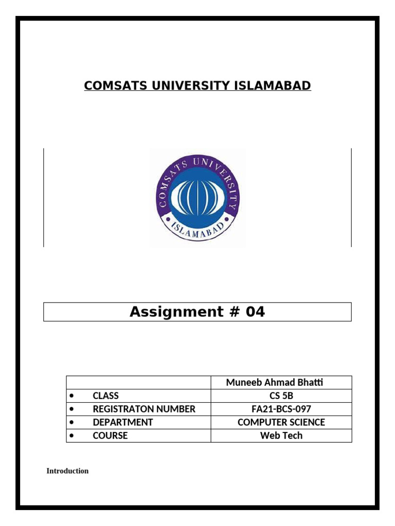 (FA21-BCS-097) Assignment#4 | PDF | Databases | Business